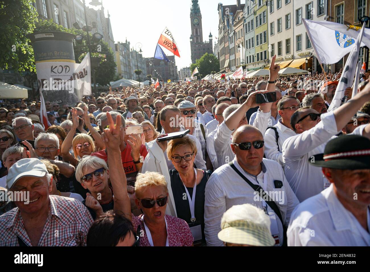 Spectators seen on the Solidarity Square during Freedom and Solidarity ...