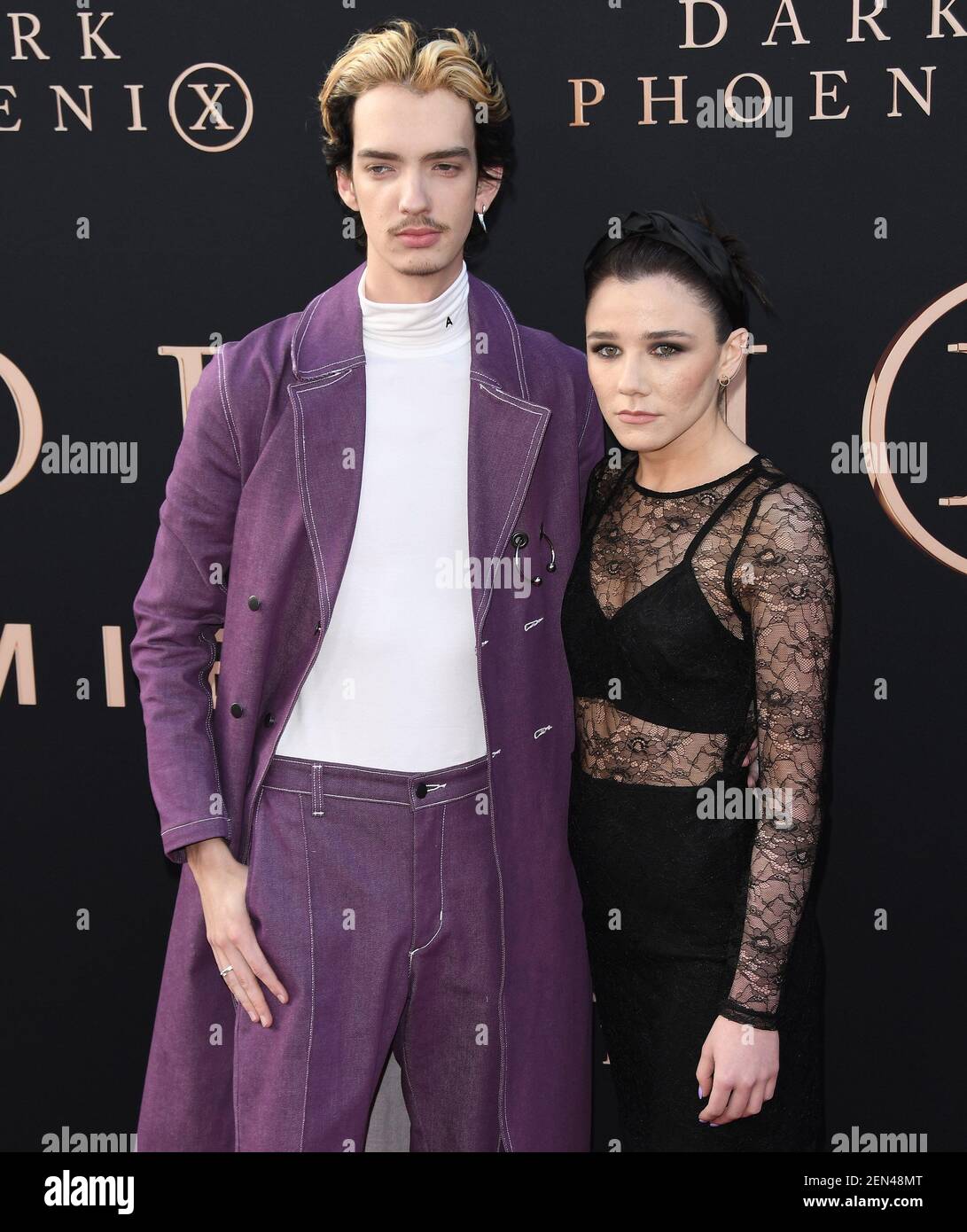 (L-R) Kodi-Smit McPhee and Rebecca Phillipou at the DARK PHOENIX Los ...