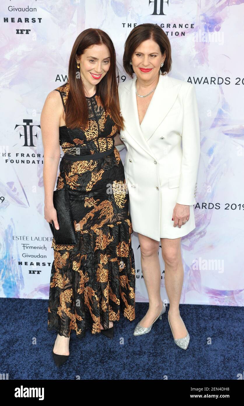 L-R: Jess Matlin and Fragrance Foundation president Linda Levy attend ...