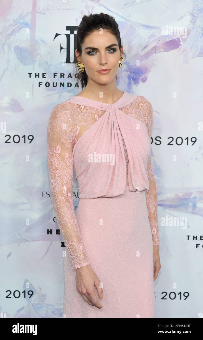 Model Hilary Rhoda attends the 2019 Fragrance Foundation Awards at the ...