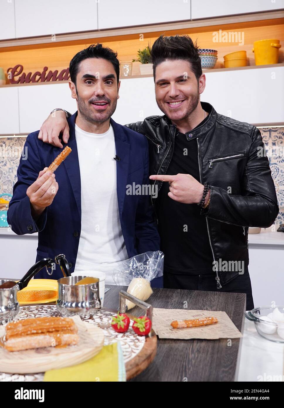 MIAMI,FL - JUN 6: Lincoln Palomeque and Chef James Tahhan are seen on ...