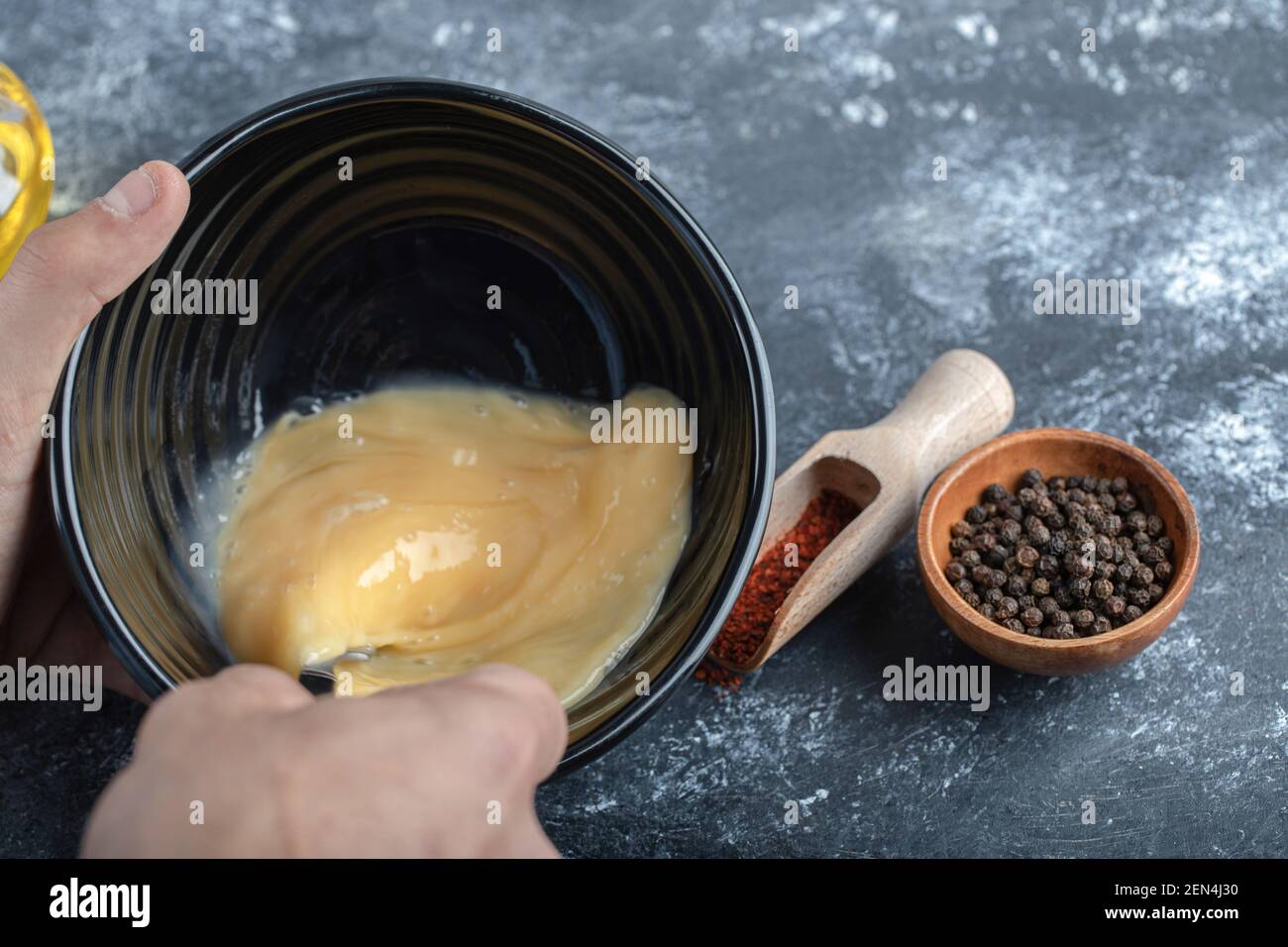 Mixing egg hi-res stock photography and images - Alamy