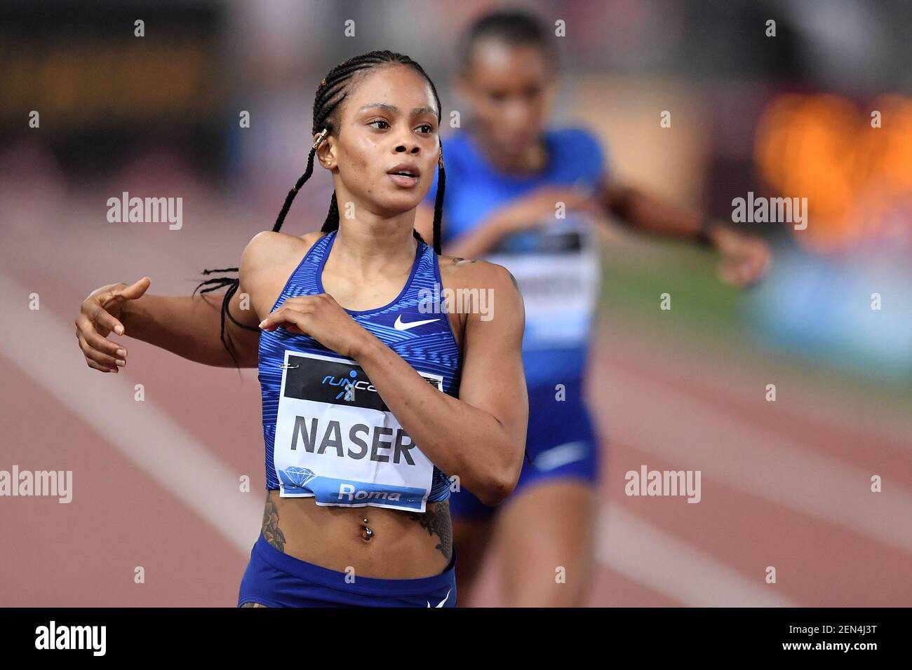 Salwa Eid Naser of Bahrain competes to win in the women's 400m at the ...