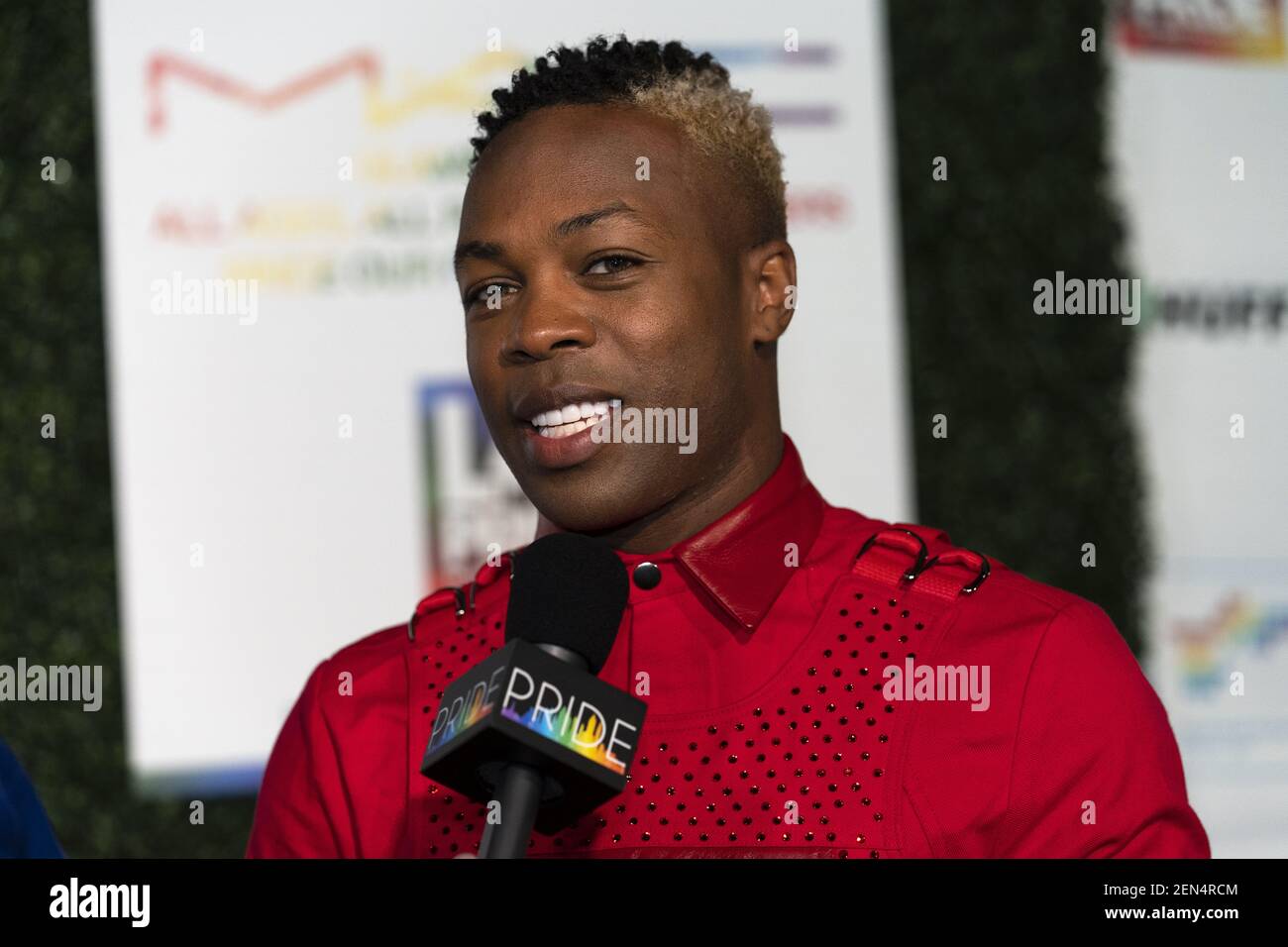 Todrick Hall attends the 2019 LA Pride Music Festival in West Hollywood ...