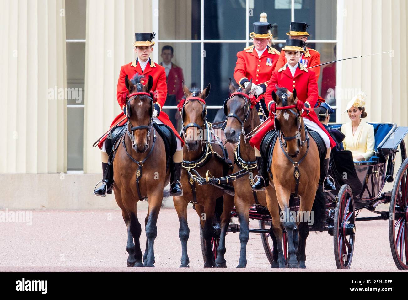 Catherine Duchess of Cambridge during Trooping the Colour ceremony ...