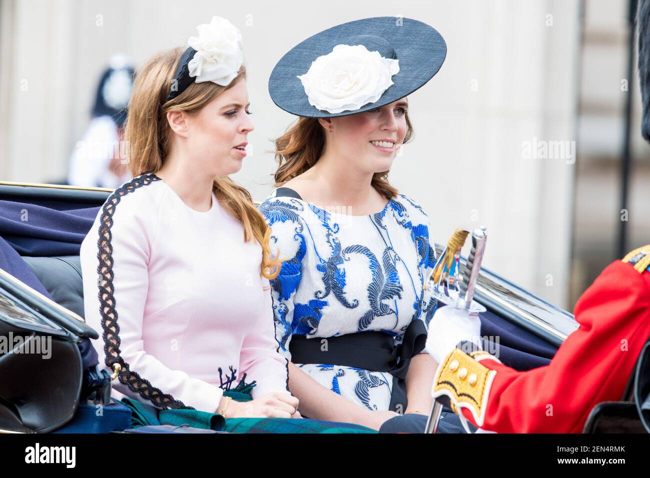 Princess Beatrice of York, Princess Eugenie of York during Trooping the ...