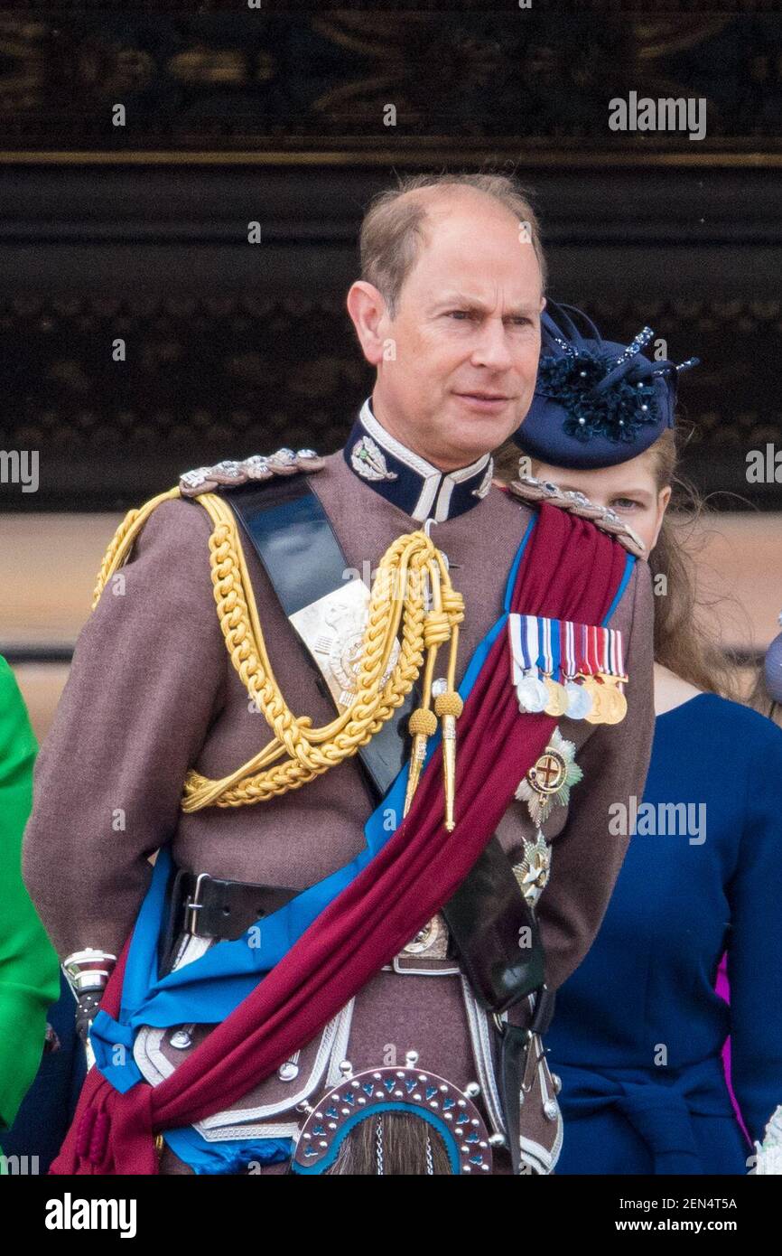 Prince Edward during Trooping the Colour ceremony, marking the monarch ...
