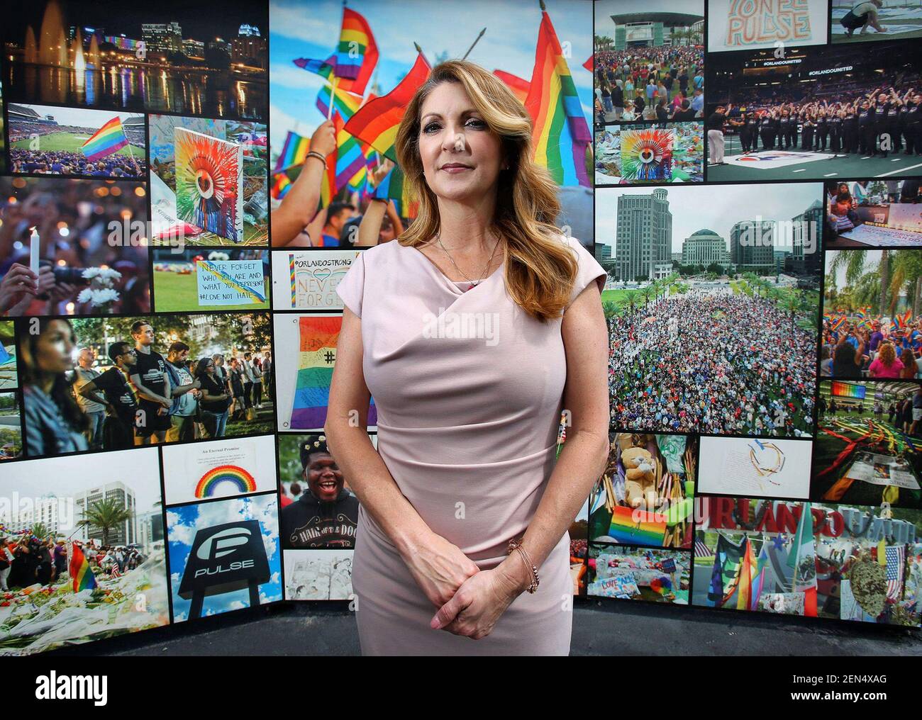 Barbara Poma, CEO of the onePULSE Foundation, in front of the Pulse ...