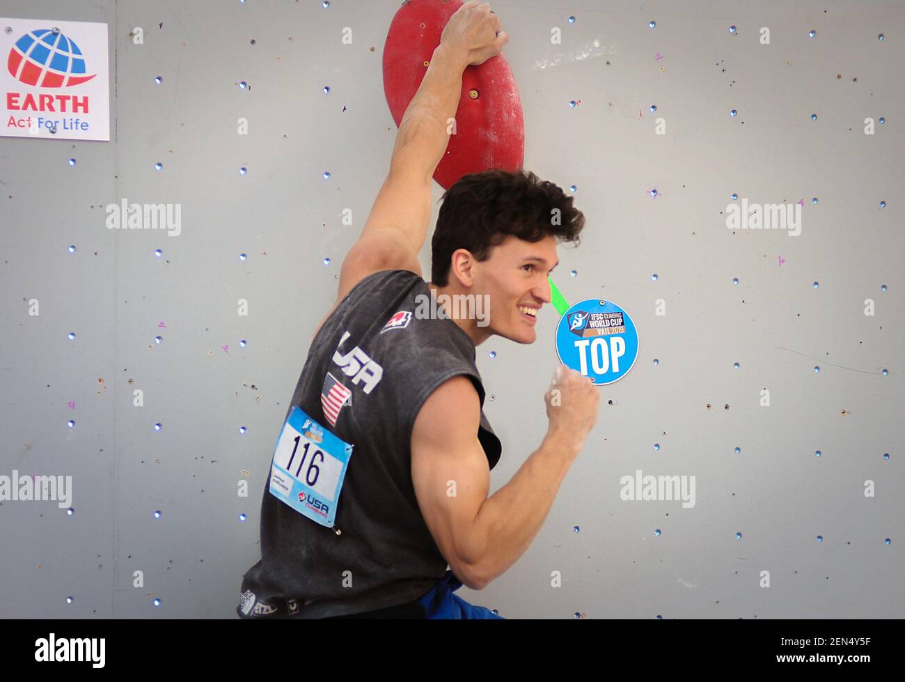 June 8, 2019: USA's, Nathaniel Coleman, in IFSC World Cup climbing ...