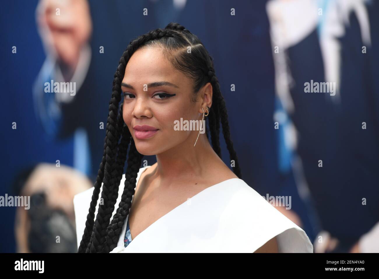 American actress and singer Tessa Thompson attends the premiere event ...