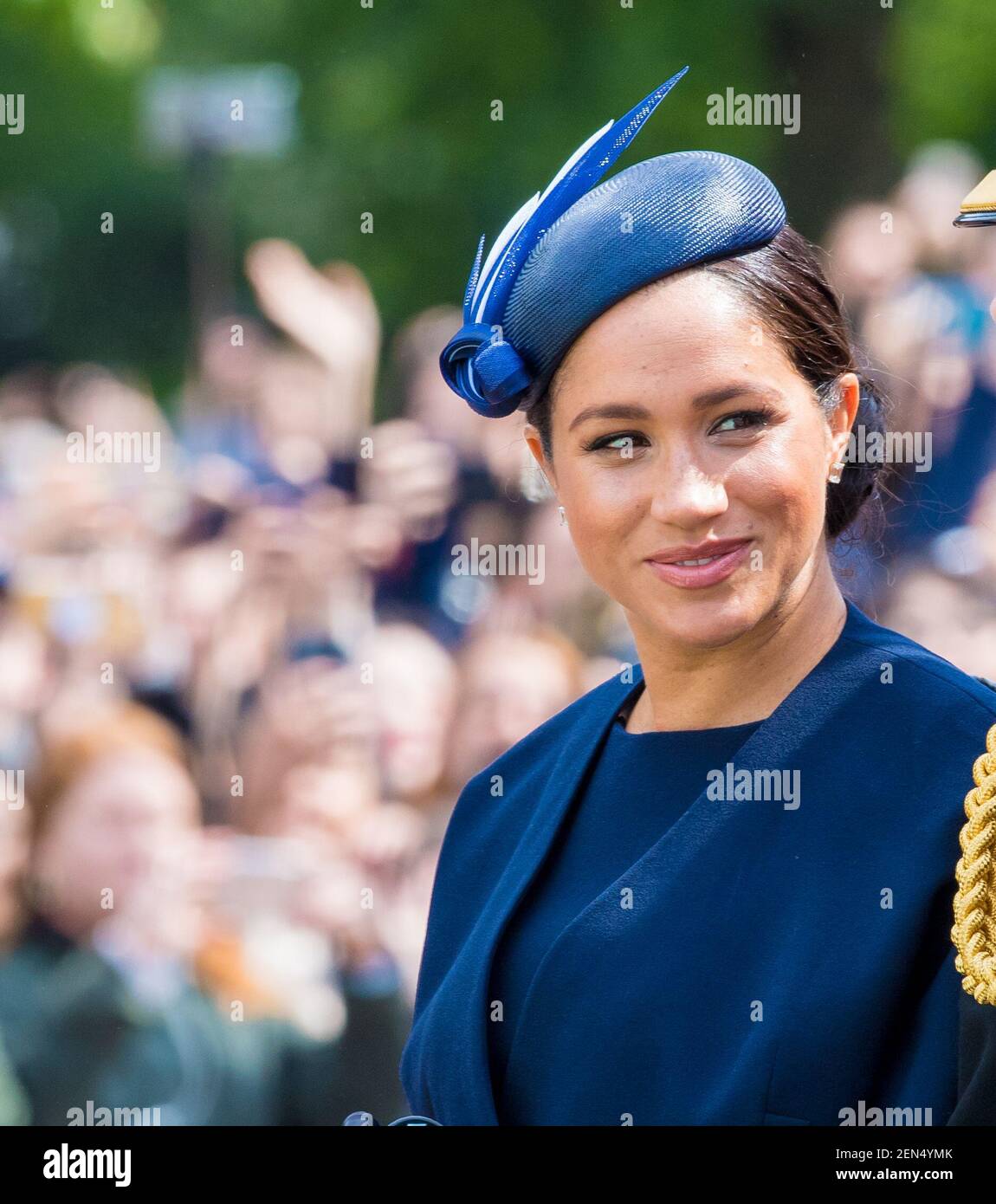 Meghan, Duchess of Sussex, making her first appearance at a public ...