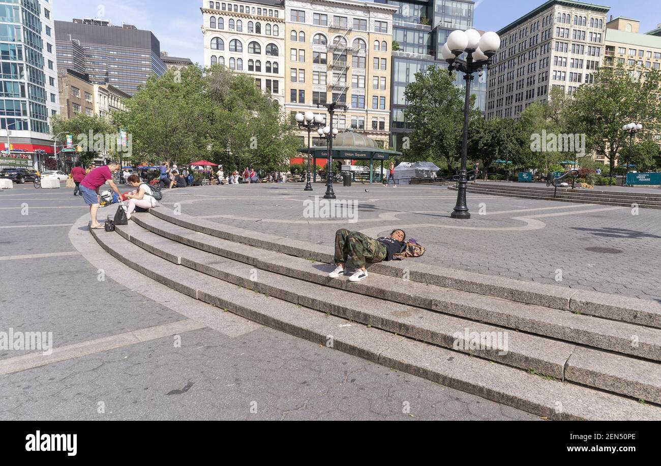 Homelessness is soaring in New York City as see on Union Square. (Photo ...