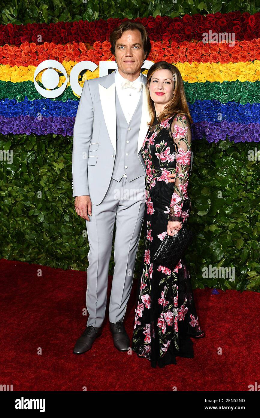 Michael Shannon and wife Kate Arrington attends the 2019 Tony Awards on ...