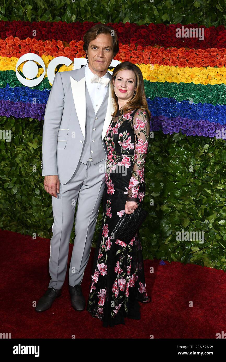 Michael Shannon and wife Kate Arrington attends the 2019 Tony Awards on ...