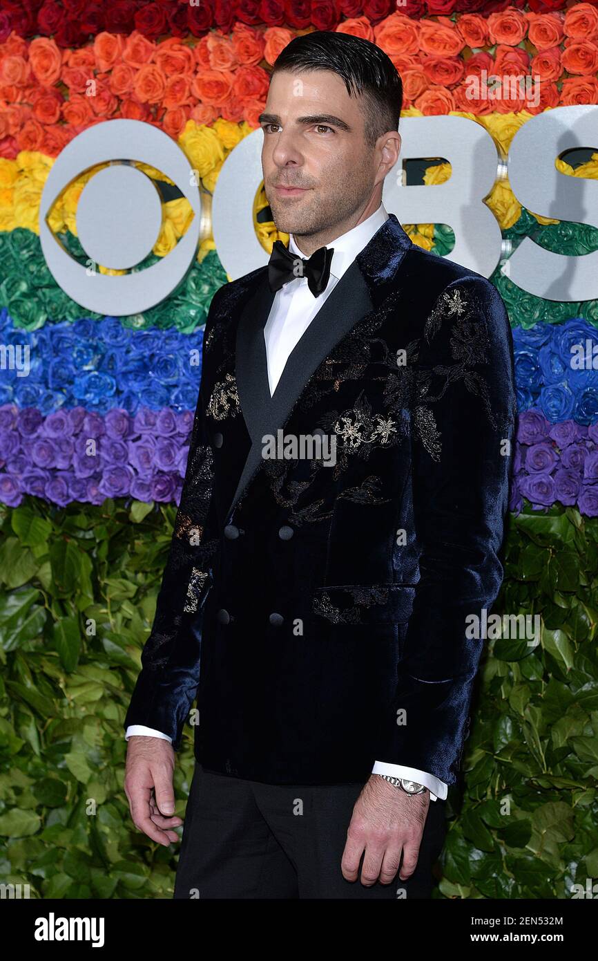 Zachary Quinto attends the 2019 “Tony Awards”, The Antoinette Perry ...
