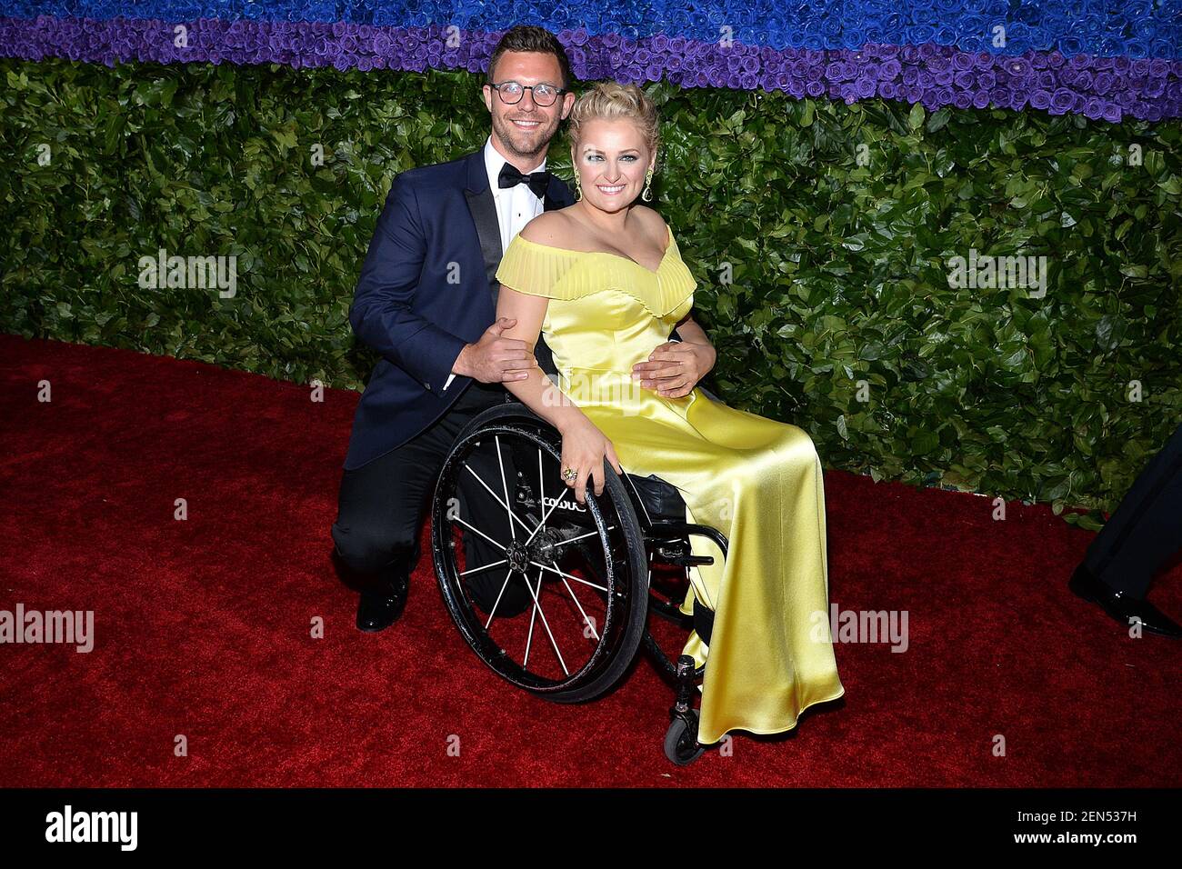 (L-R) David Perlow and Ali Stroker attend the 2019 “Tony Awards”, The ...