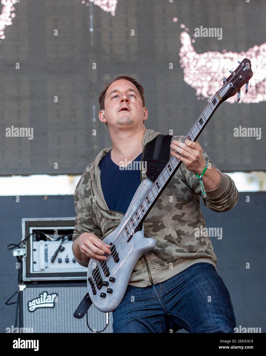 George Gekas of The Revivalists during the KROQ Weenie Roast at Doheny ...