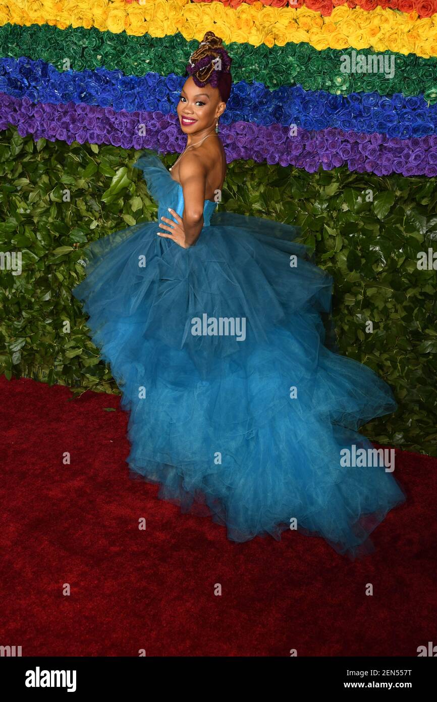 Camille A. Brown arrives to the 2019 Tony Awards, held at Radio City ...