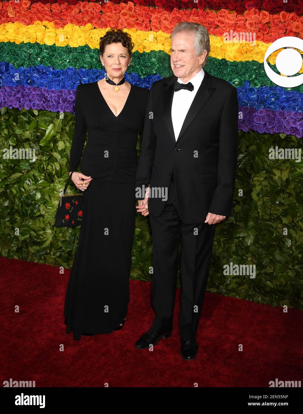Annette Benning, Warren Beatty arrives to the 2019 Tony Awards, held at ...