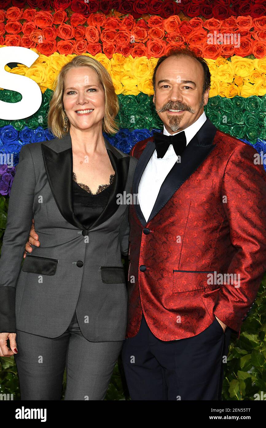 Rebecca Luker and husband Danny Burstein attends the 2019 Tony Awards ...