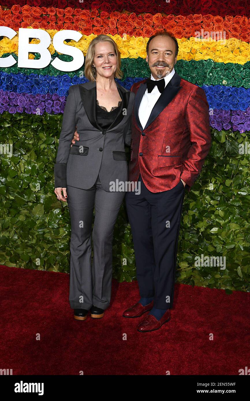 Rebecca Luker and husband Danny Burstein attends the 2019 Tony Awards ...