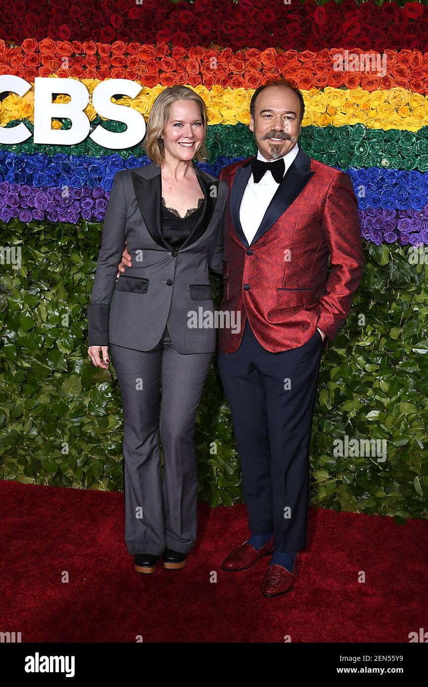 Rebecca Luker and husband Danny Burstein attends the 2019 Tony Awards ...