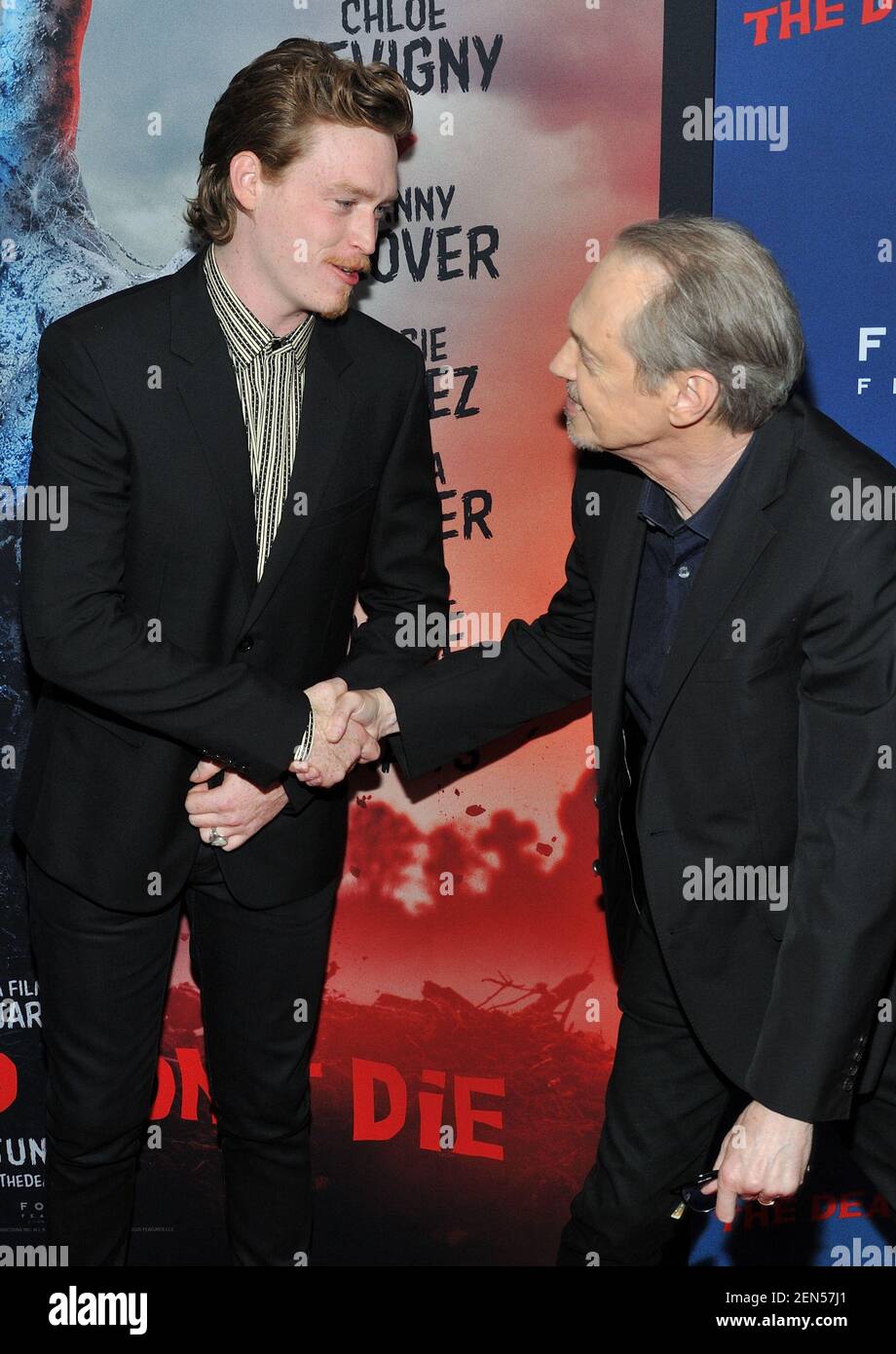 L-R: Actors Caleb Landry Jones and Steve Buscemi attend the NY premiere of The Dead Don't Die at ...