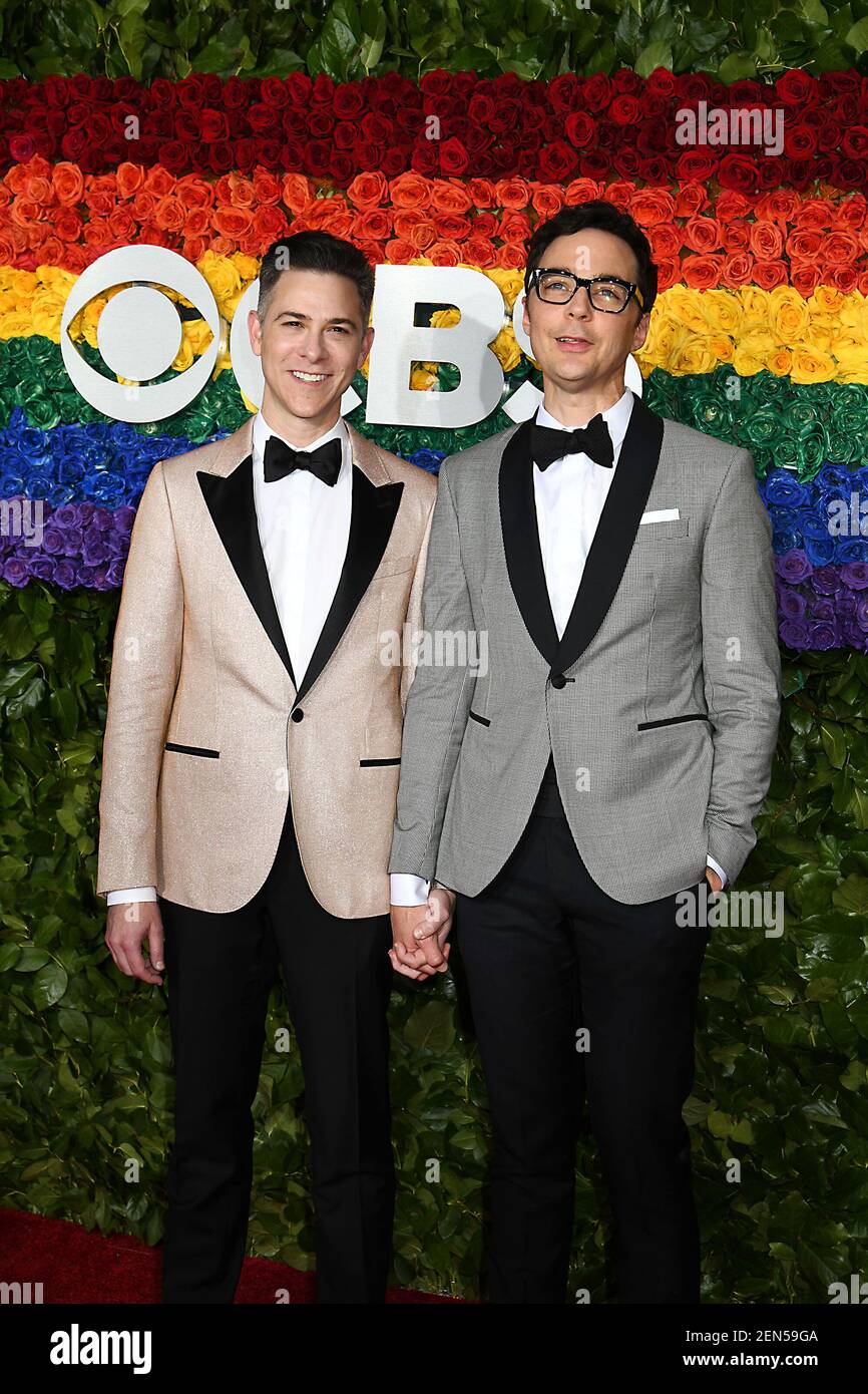 Todd Spiewak and Jim Parsons attends the 2019 Tony Awards on June 9 ...