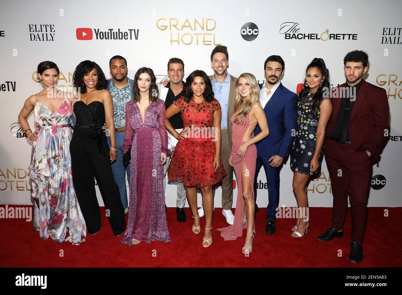 MIAMI BEACH, FL - JUNE 10: The cast of "Grand Hotel" is seen at ABC's ...