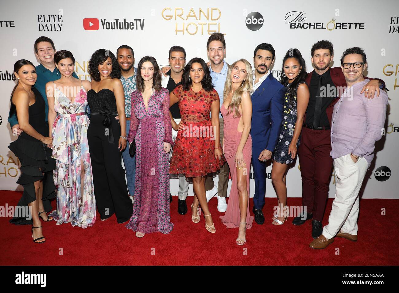 MIAMI BEACH, FL - JUNE 10: The cast of "Grand Hotel" is seen at ABC's ...