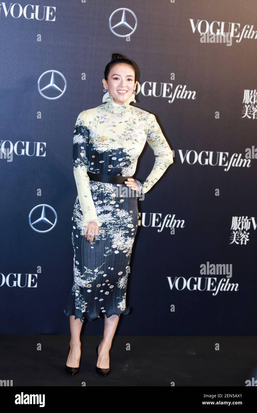 Chinese actress Zhang Ziyi poses as she arrives on the red carpet for ...