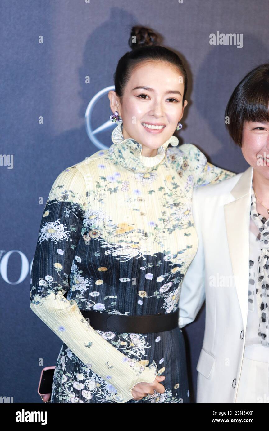 Chinese actress Zhang Ziyi poses as she arrives on the red carpet for ...