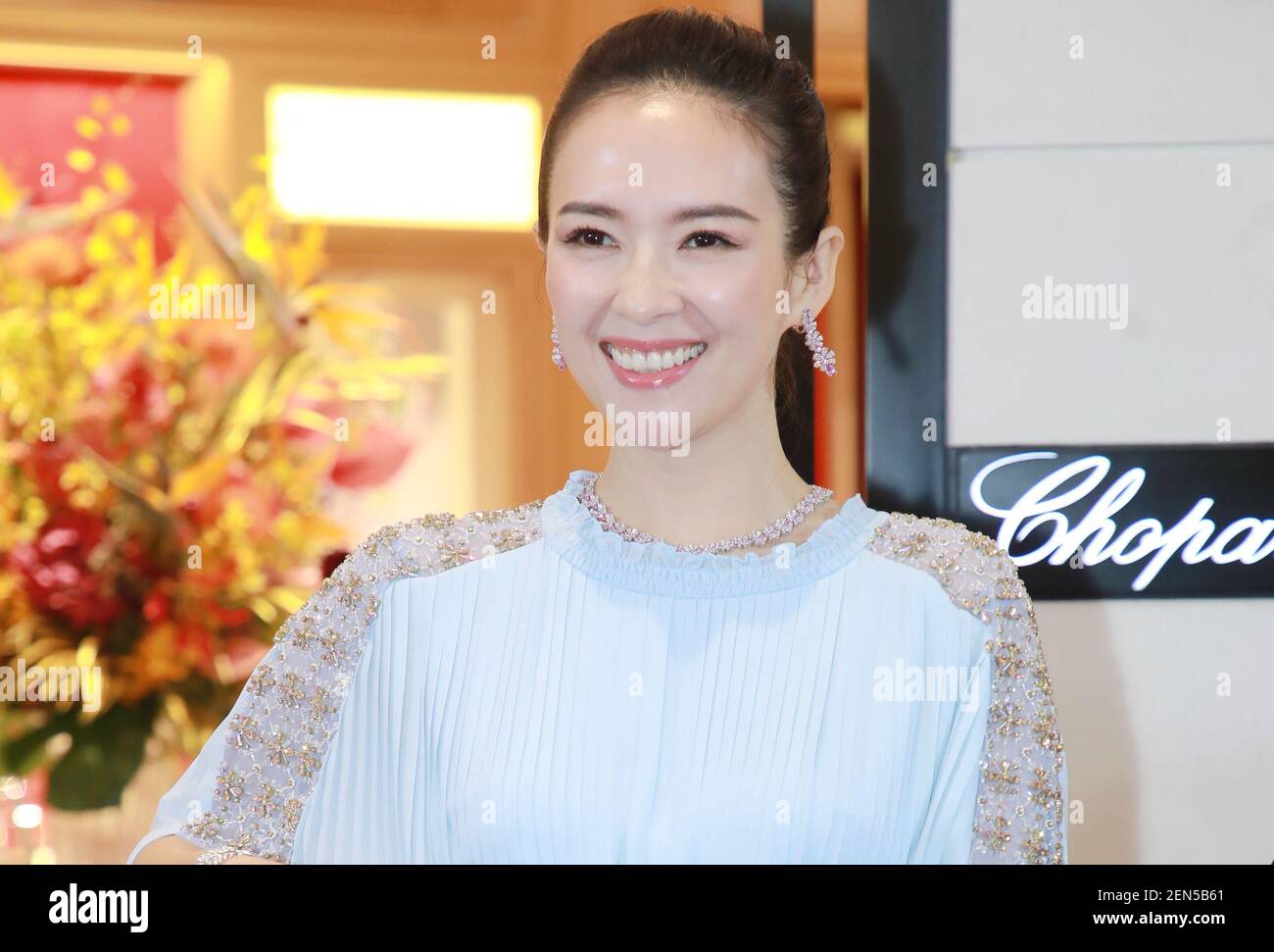 Chinese actress Zhang Ziyi attends a promotional event for Chopard in ...