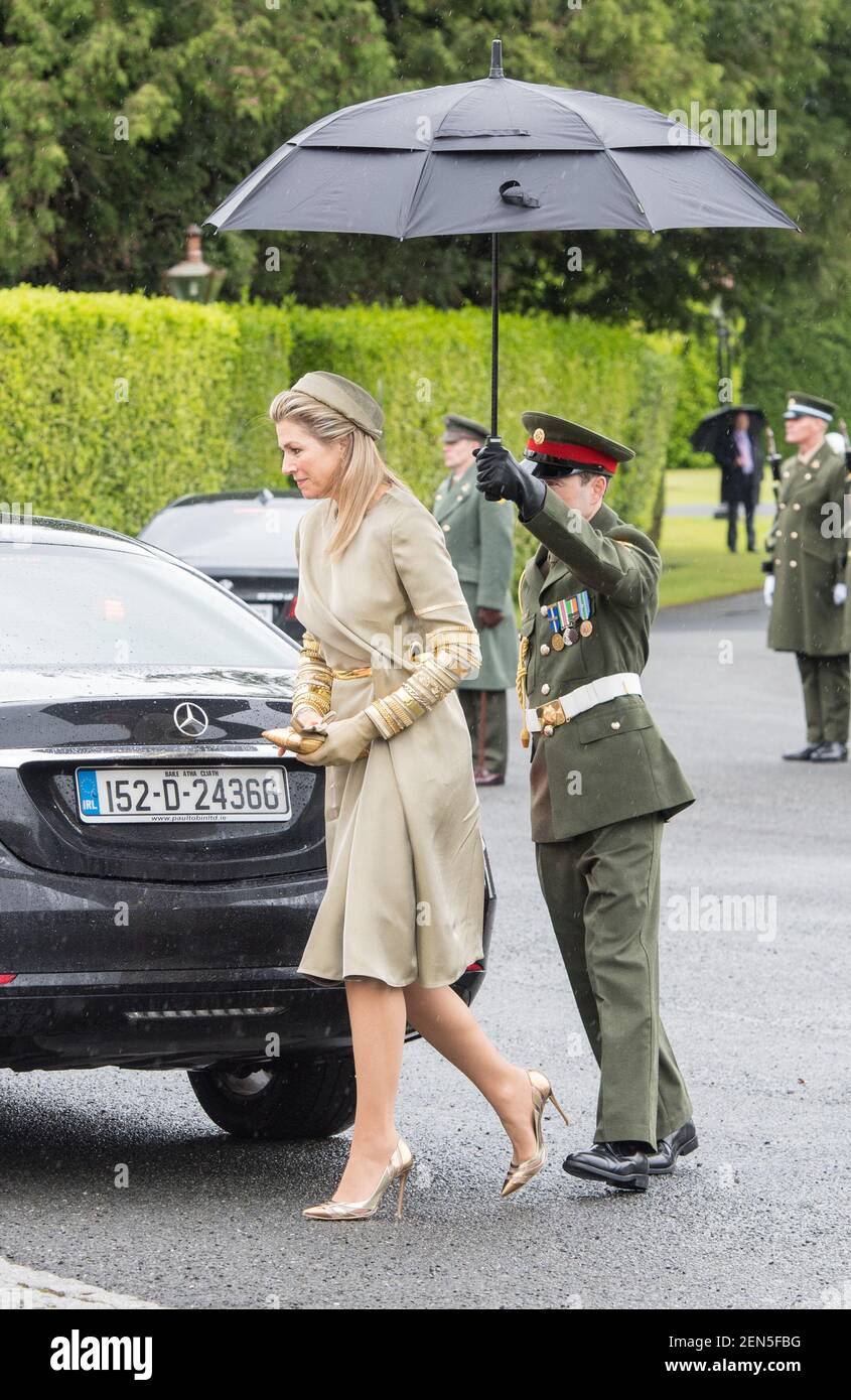 Queen Maxima of the Netherlands during a meeting with president Micheal ...