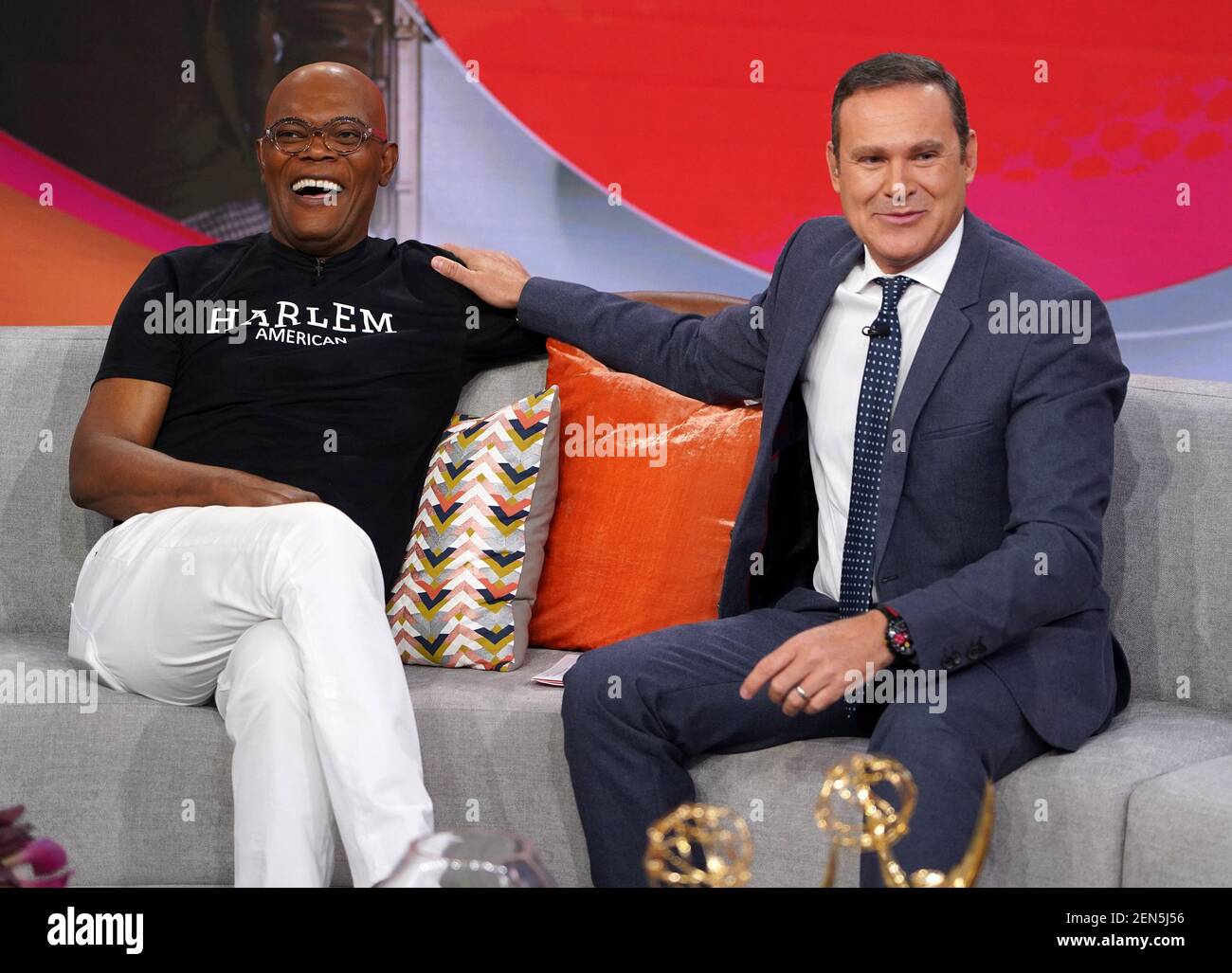 MIAMI, FL - JUN 12: Actor Samuel L. Jackson and Alan Tacher are seen ...