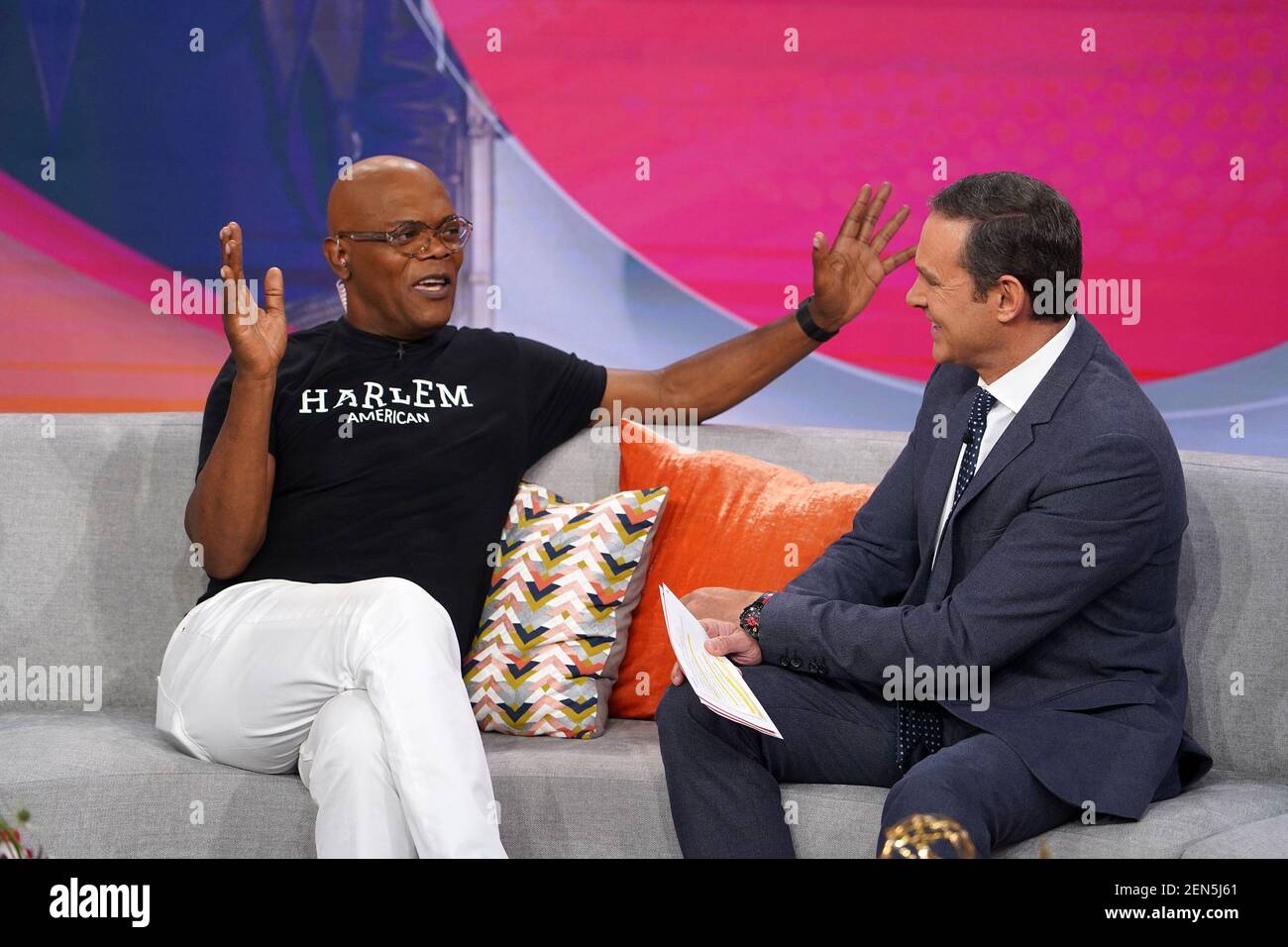 MIAMI, FL - JUN 12: Actor Samuel L. Jackson and Alan Tacher are seen ...