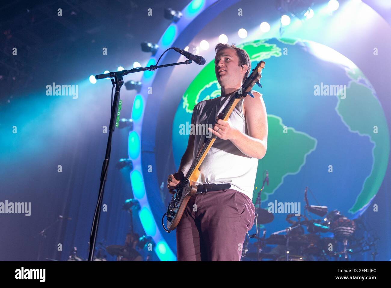 Chris Baio of Vampire Weekend during the Father of the Bride Tour at ...