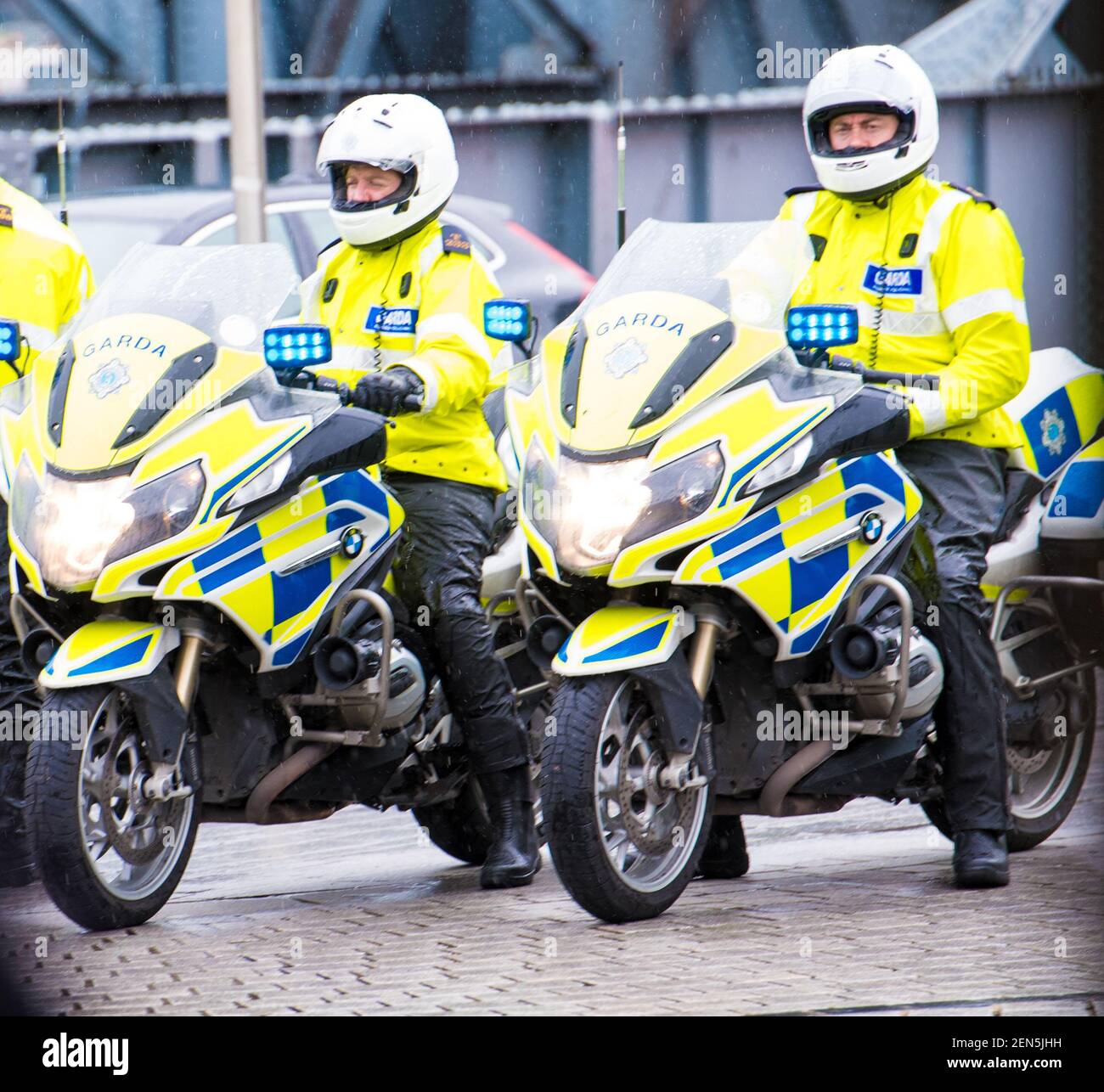 Irish Police during a visit to Dogpatch Labs, Dublin, on the first of ...