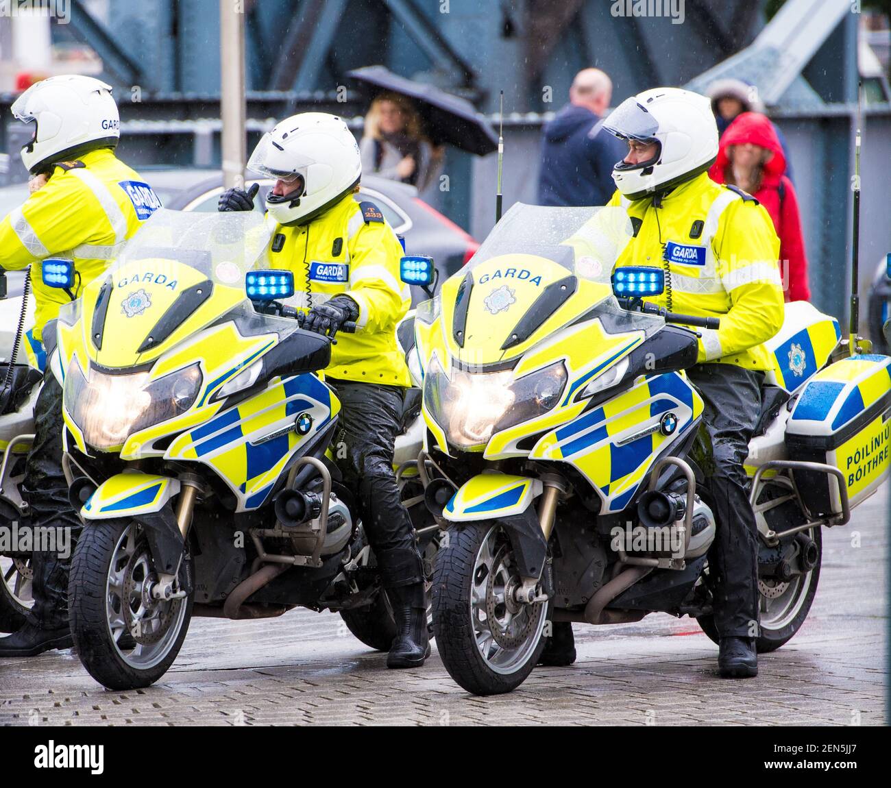 Irish Police during a visit to Dogpatch Labs, Dublin, on the first of ...