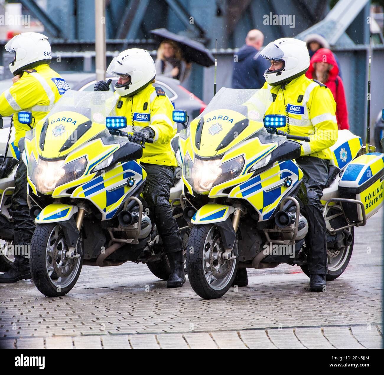 Irish Police during a visit to Dogpatch Labs, Dublin, on the first of ...