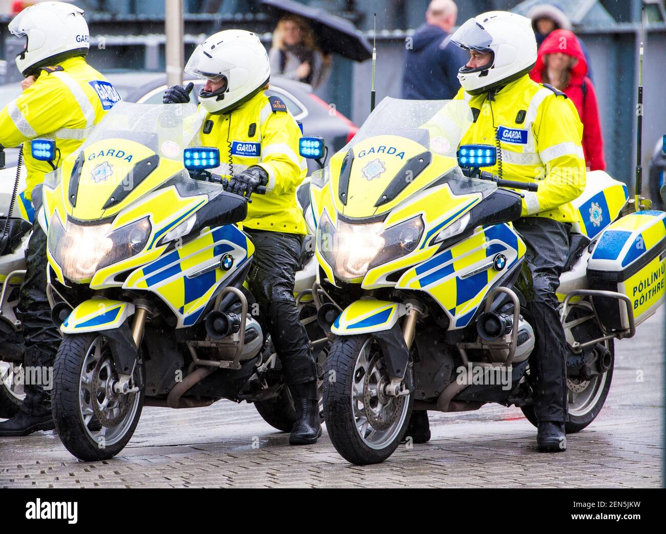 Irish Police during a visit to Dogpatch Labs, Dublin, on the first of ...