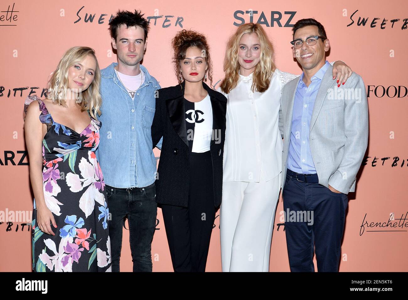 (L-R) Stephanie Danler, Tom Sturridge, Ella Purnell, Caitlin Fitzgerald ...
