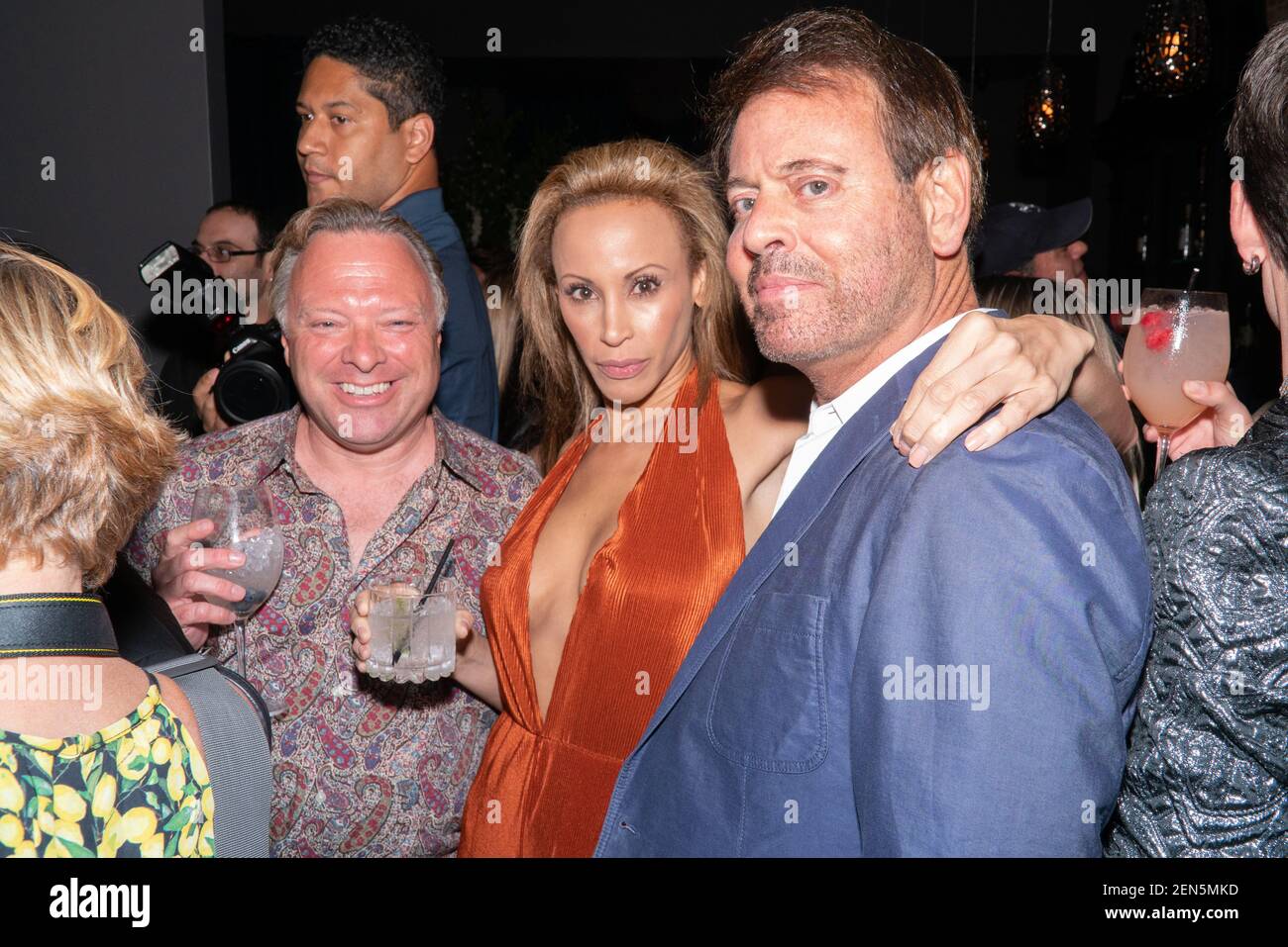 William Gaines, Jeanetta R Bagley and Elliot Heller attend the party ...