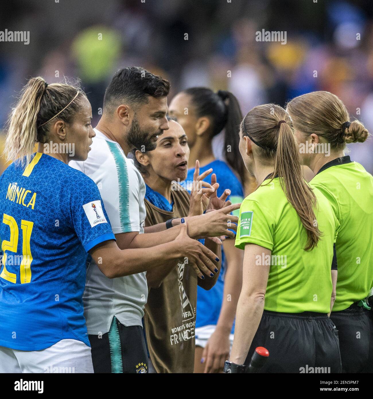 MONTPELLIER, PL - 13.06.2019: BRAZIL VS AUSTRALIA - Marta do Brasil ...