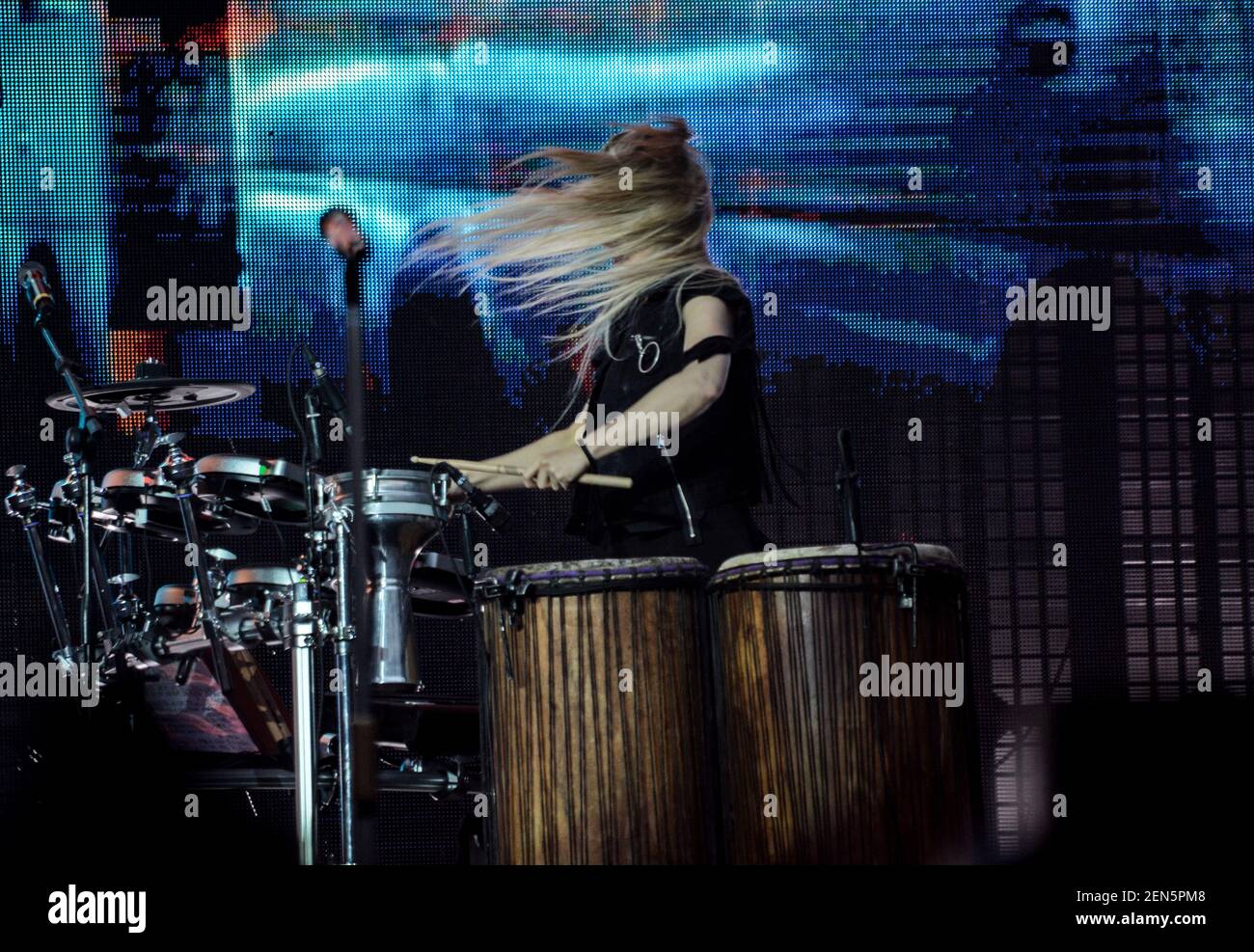 Beatrice Antolini performs on stage during "Vasco Non Stop Live 2019 ...