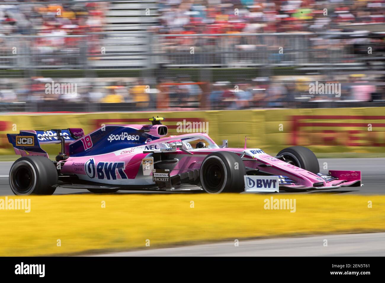 June 09, 2019: Racing Point BWT Mercedes driver Lance Stroll (18) of ...