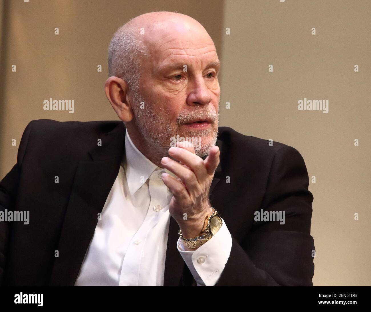 Hollywood actor John Malkovich leads the cast of Bitter Wheat at the Garrick Theatre, London ...