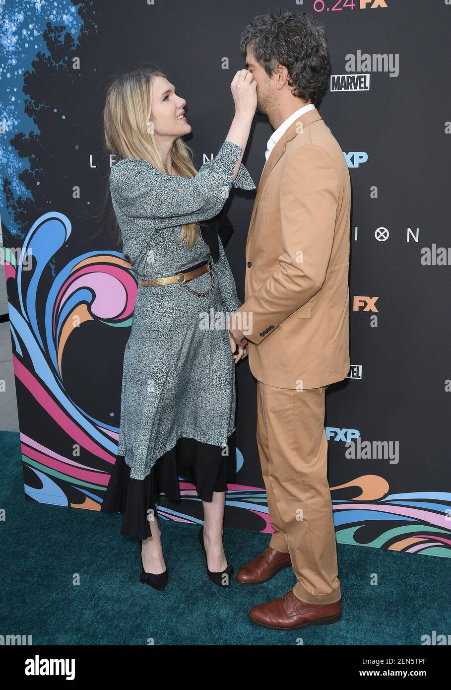 (L-R) Lily Rabe and Hamish Linklater at FX's LEGION Season 3 Los ...
