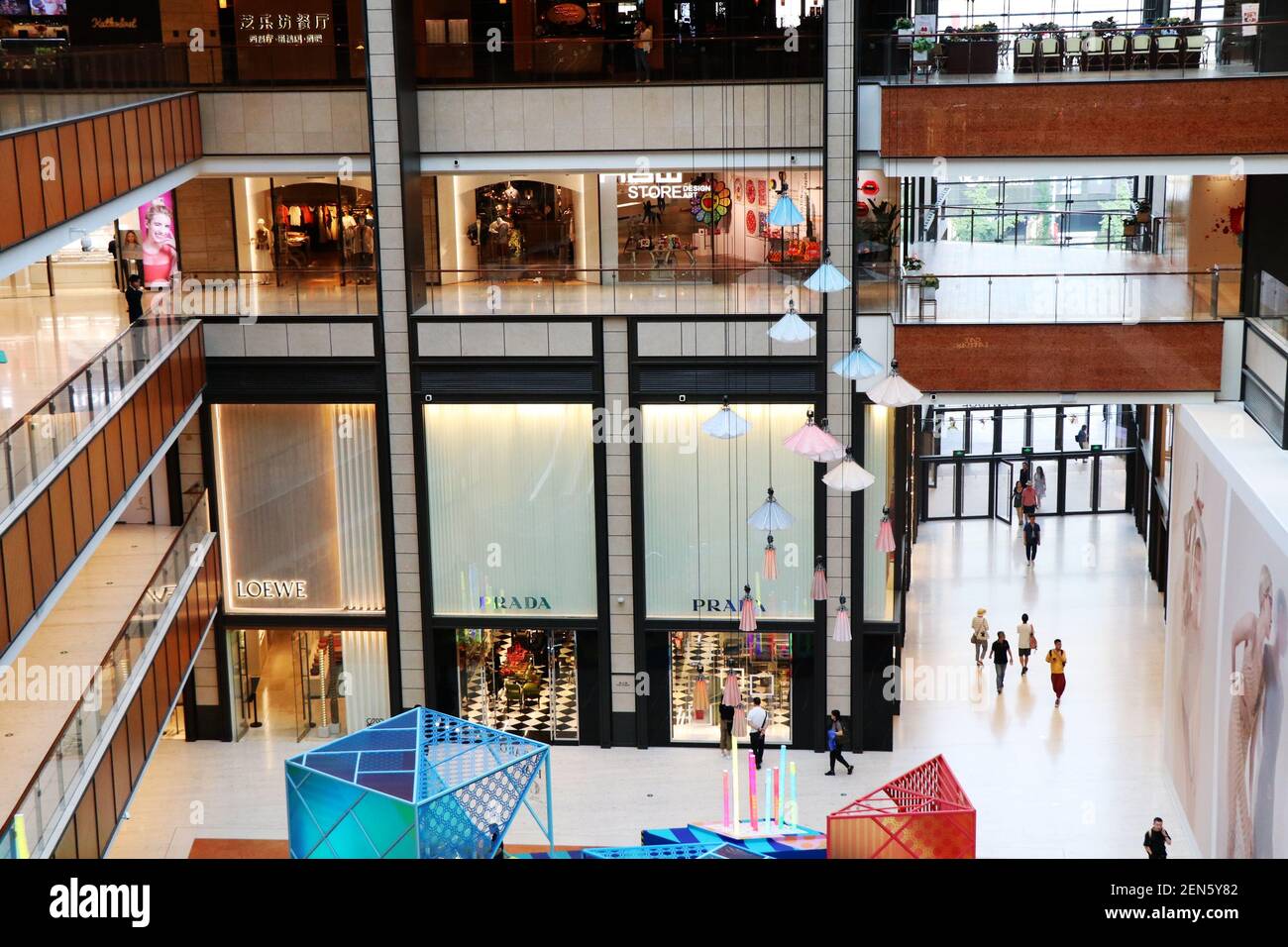 Two sets of kinetic art installations featuring American artist Patrick ...