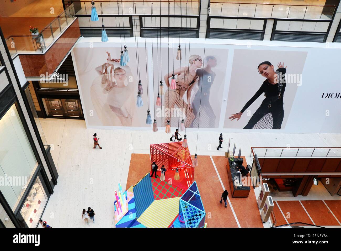 Two sets of kinetic art installations featuring American artist Patrick ...